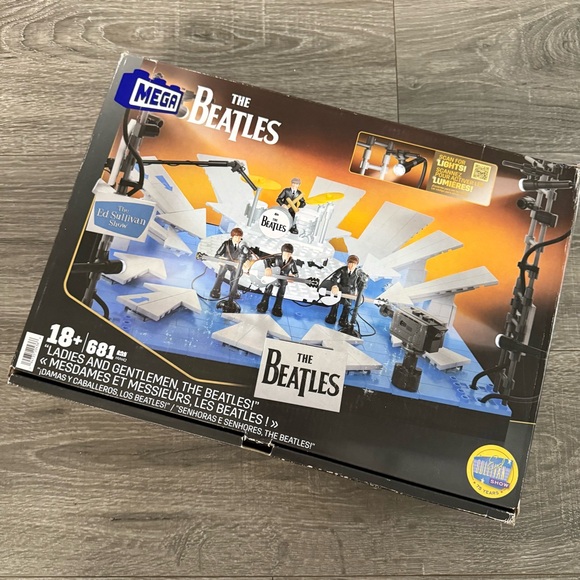 Mattel | Toys | Mega The Beatles Ed Sullivan Show Stage Building Block ...